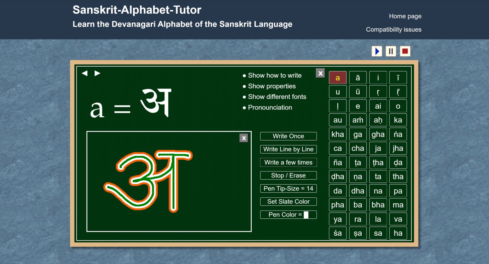 This learning tool will help you learn the Devanagari alphabet as well ...